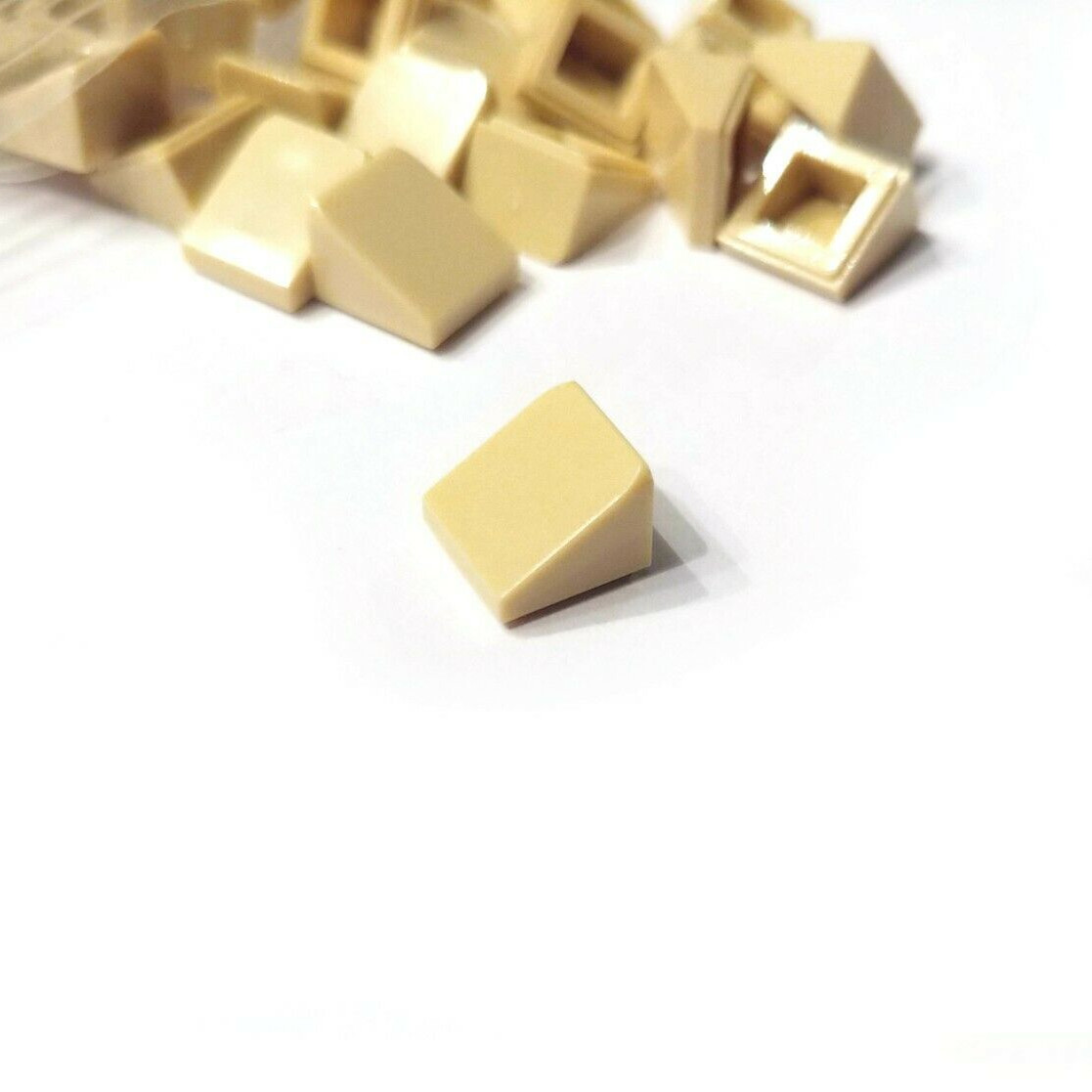 50x Tan Lego Sloped Tile 30° 1x1x2/3 - Cheese Slope - 54200 | eBay